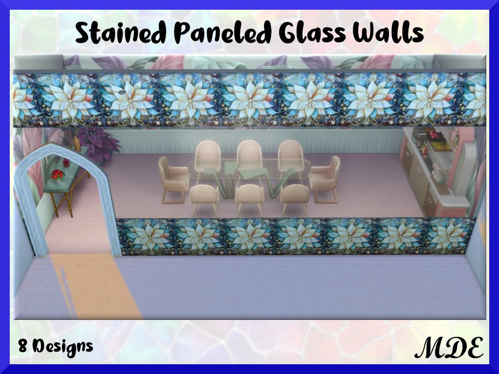 Stained Paneled Glass Walls - Gallery - The Sims 4 Build / Buy - CurseForge