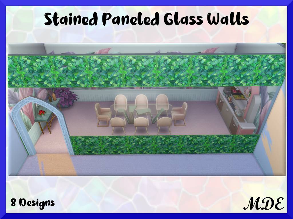 Stained Paneled Glass Walls - Gallery - The Sims 4 Build / Buy - CurseForge