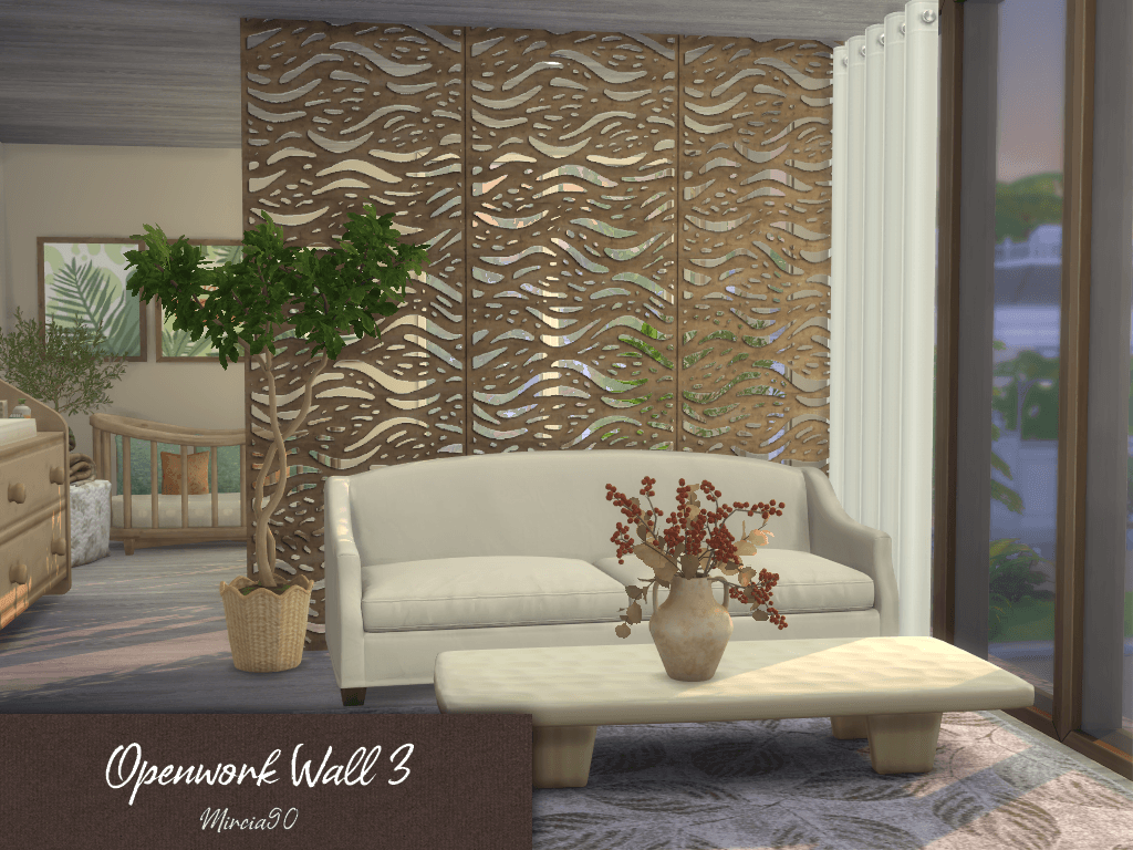 Openwork Wall 3 [glass wall] - Gallery - The Sims 4 Build / Buy ...