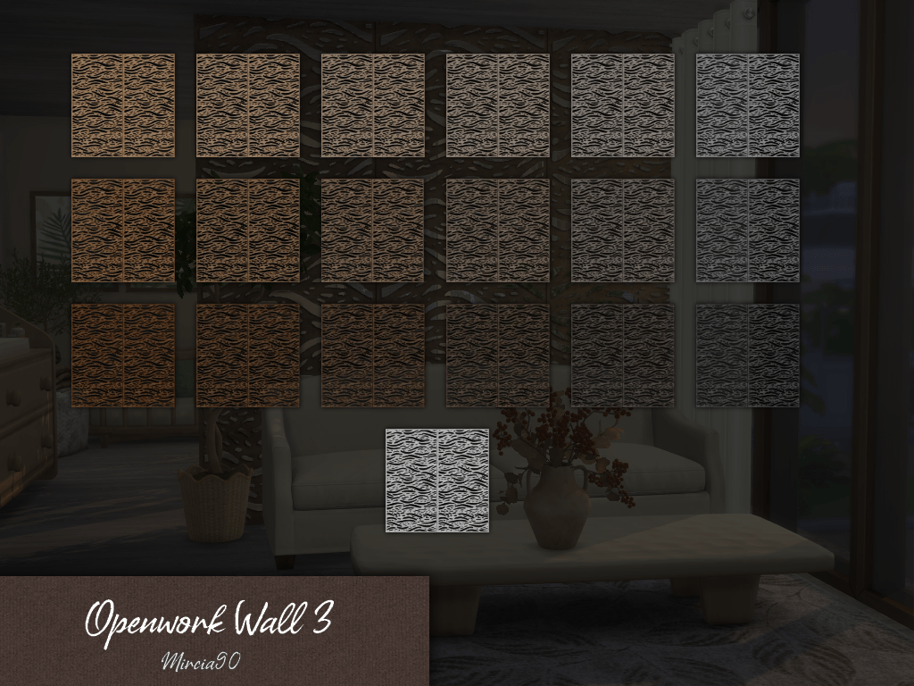 Openwork Wall 3 [glass wall] - Gallery - The Sims 4 Build / Buy ...