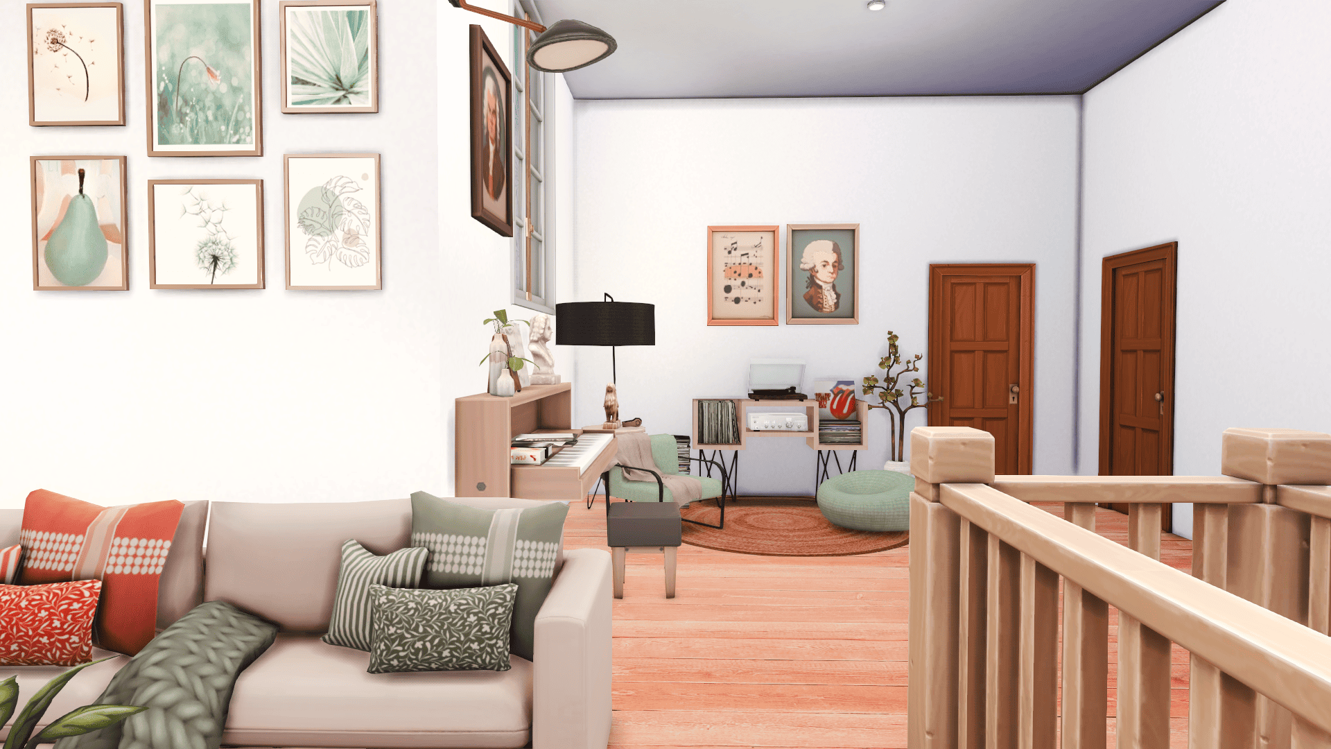 Suburban Modern Music Loft - Gallery - The Sims 4 Rooms / Lots - CurseForge