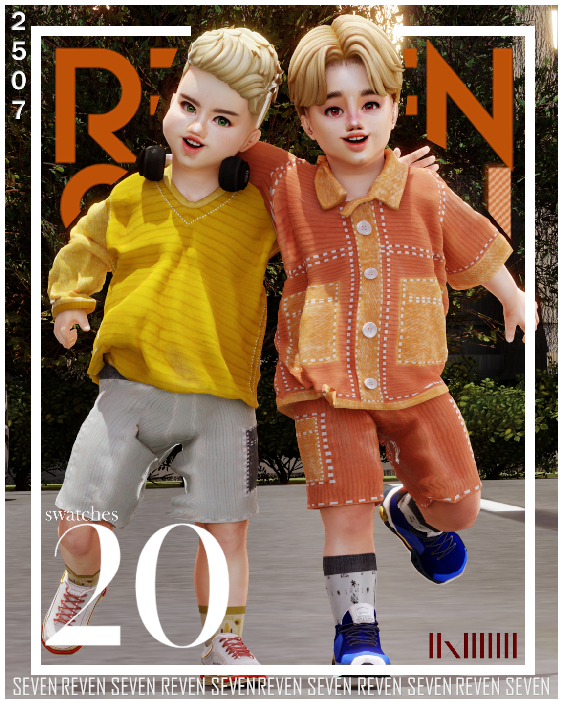 Toddler's Stylish Stitch Oversize Shorts - The Sims 4 Create a Sim ...