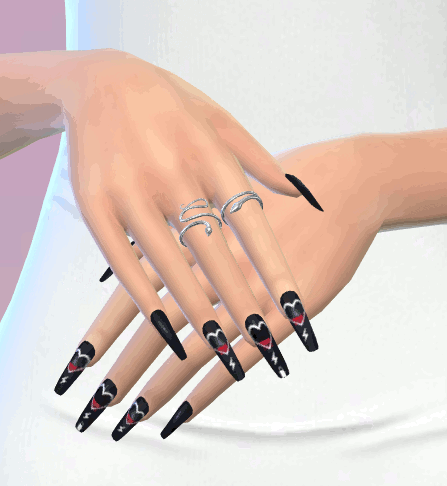 Metallic nails set 48 - Gallery - The Sims 4 Create a Sim - CurseForge