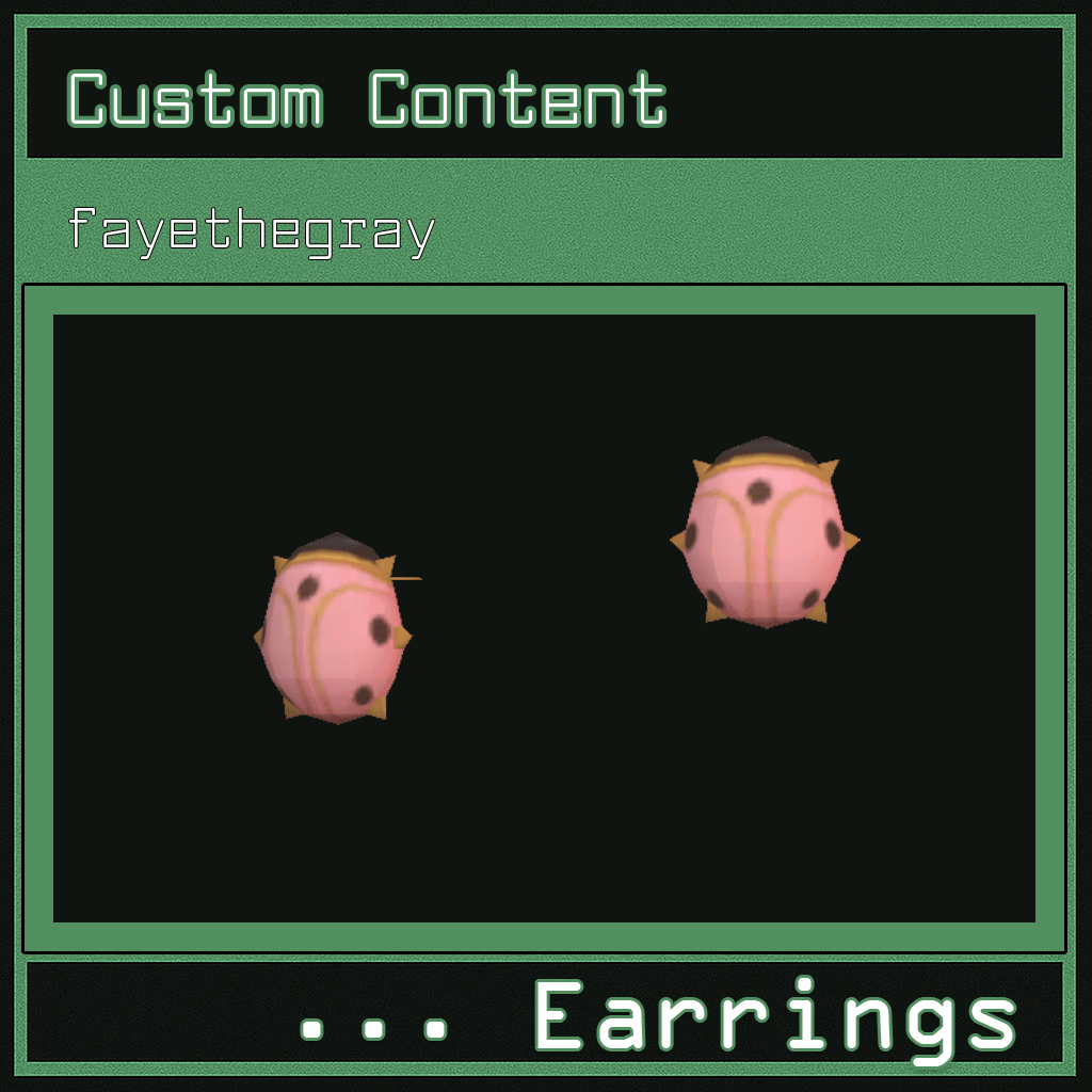 bitty beetle stud earrings by fayethegray - Gallery - The Sims 4 Create ...