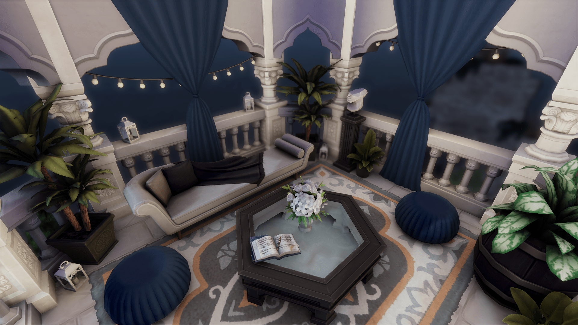 Rhysand’s Enchanted Secret Garden | Night Court | ACOTAR Sims 4 Build ...