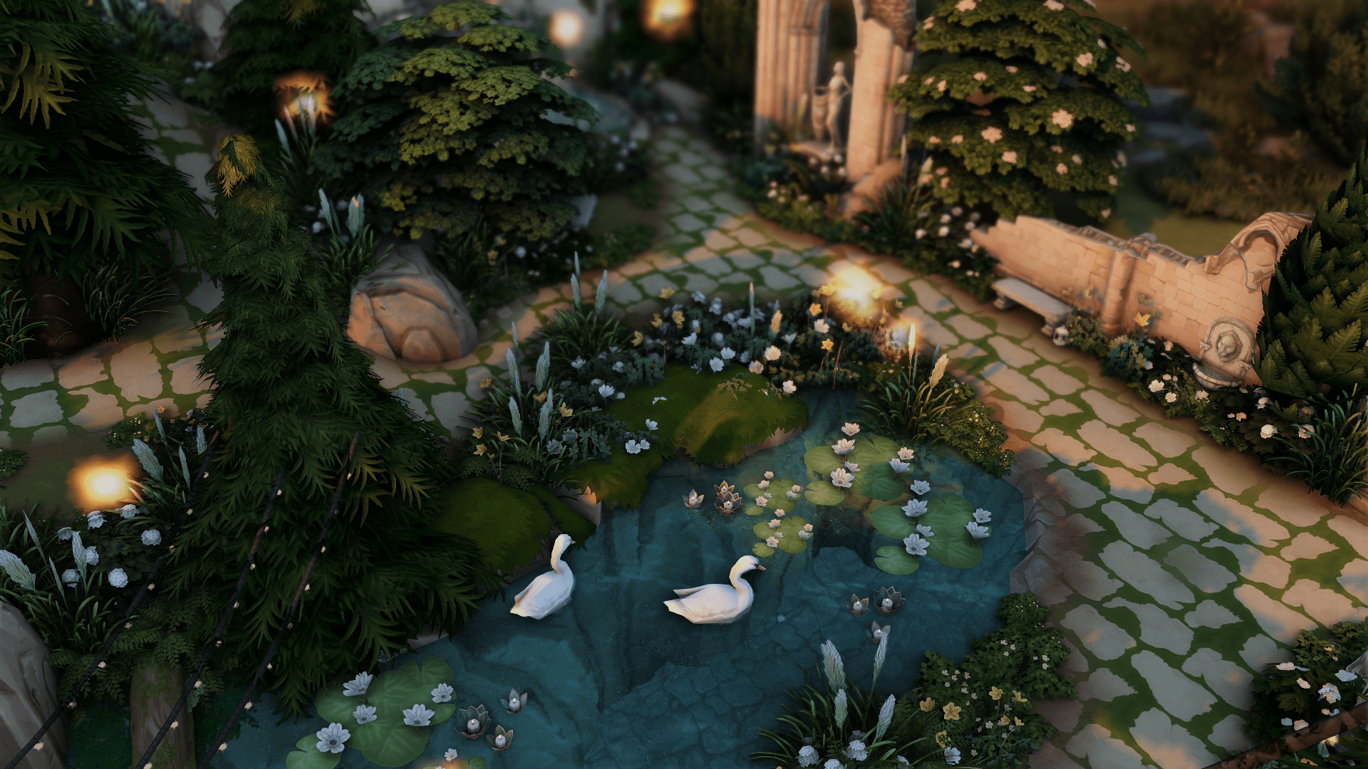 Rhysand’s Enchanted Secret Garden | Night Court | ACOTAR Sims 4 Build ...