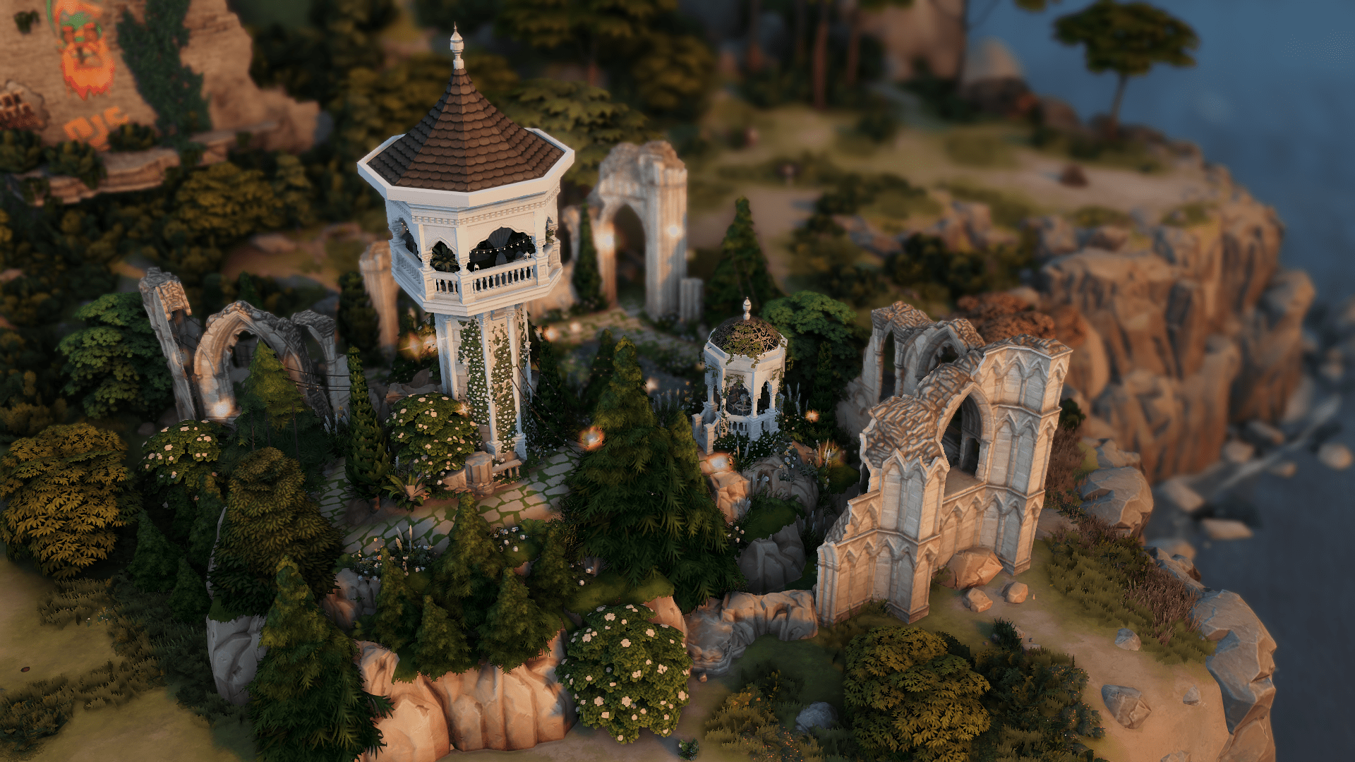 Rhysand’s Enchanted Secret Garden | Night Court | ACOTAR Sims 4 Build ...