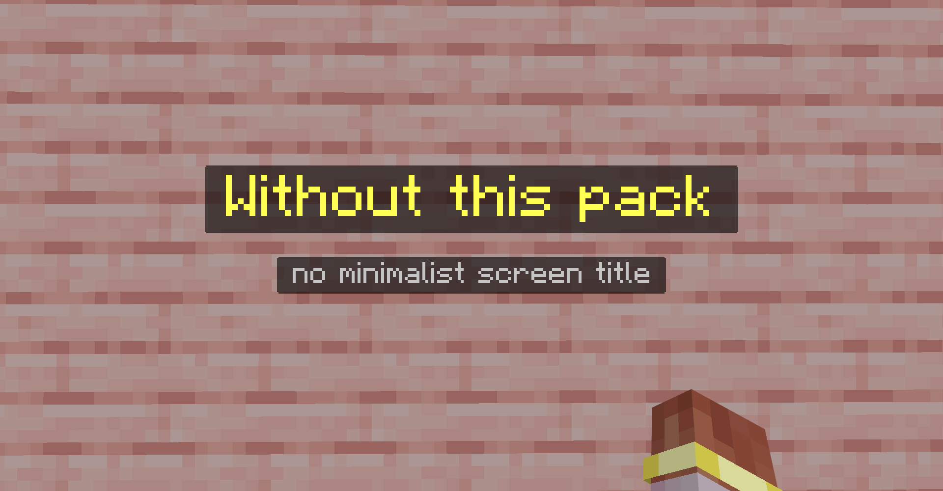 Minimalist screen title & subtitle - Gallery - Minecraft Bedrock ...
