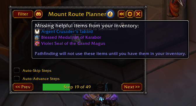 Mount Route Planner - A Collector's Bounty Guide - Gallery - World of ...