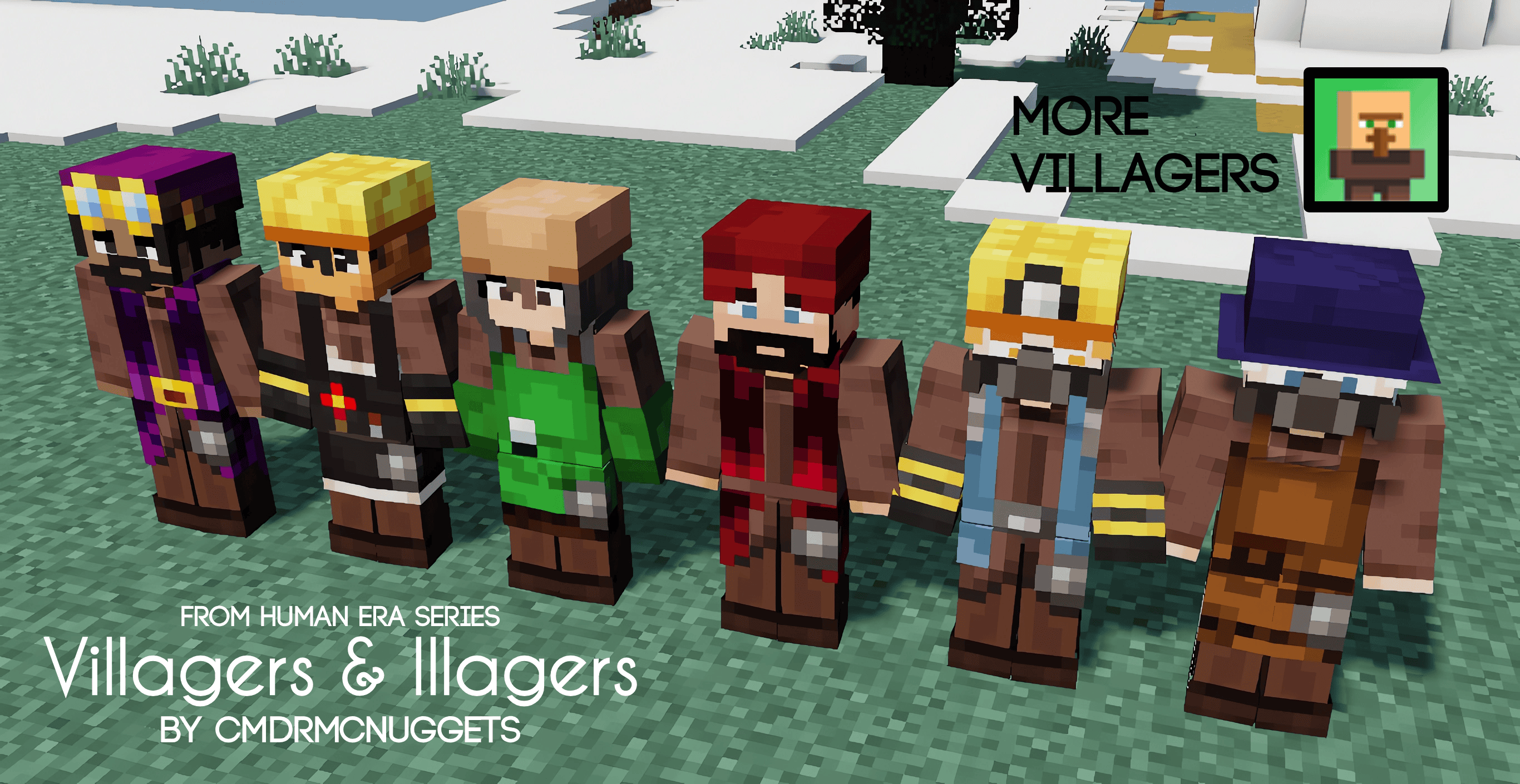 [ Java ] Human Era: Villagers & Illagers X Fresh Animations - Minecraft ...