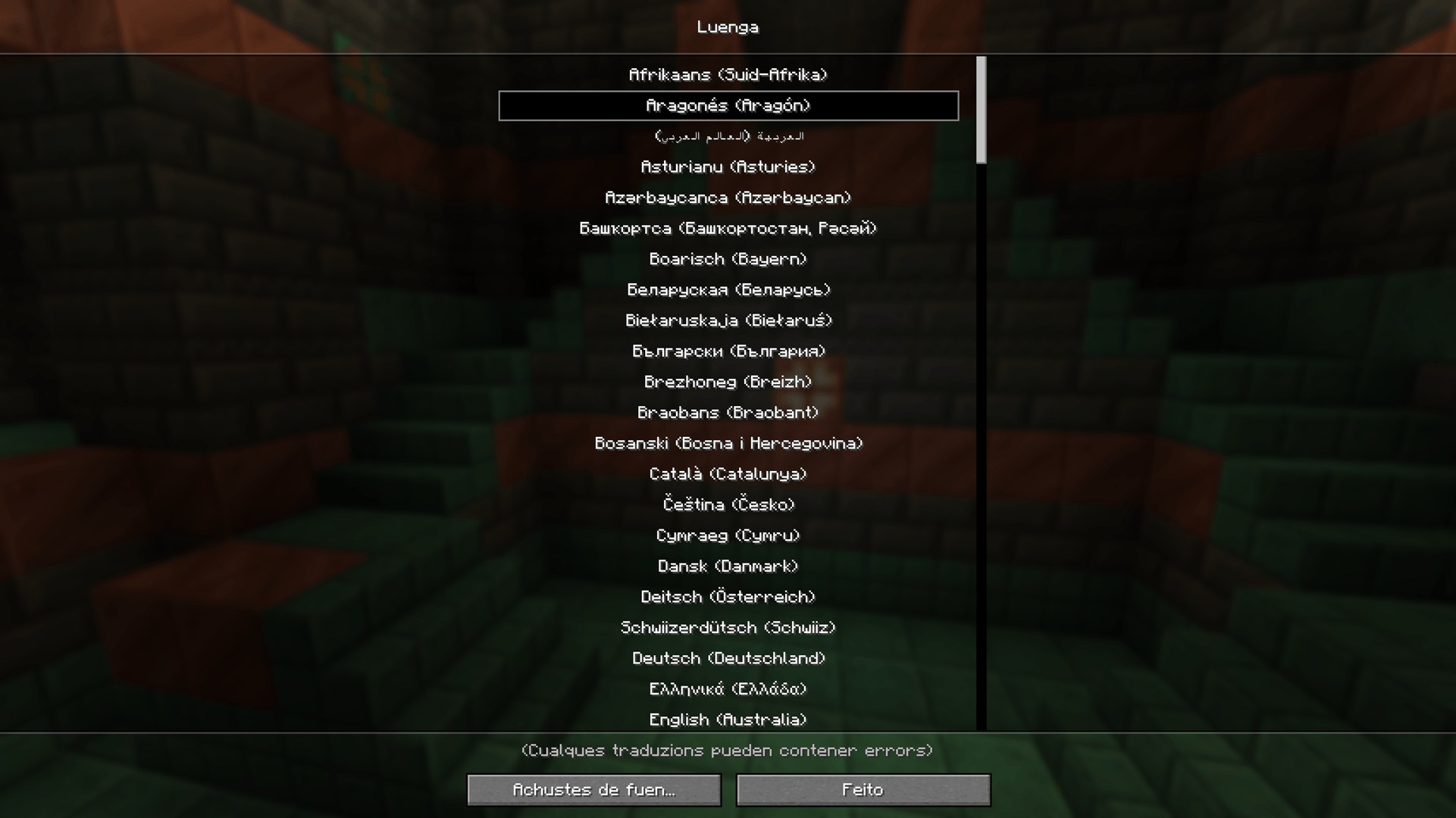 Aragonese Language - Minecraft Resource Packs - CurseForge