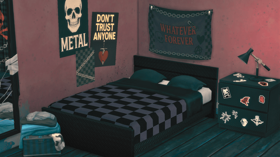 Goth Teen Room - Gallery - The Sims 4 Build / Buy - CurseForge