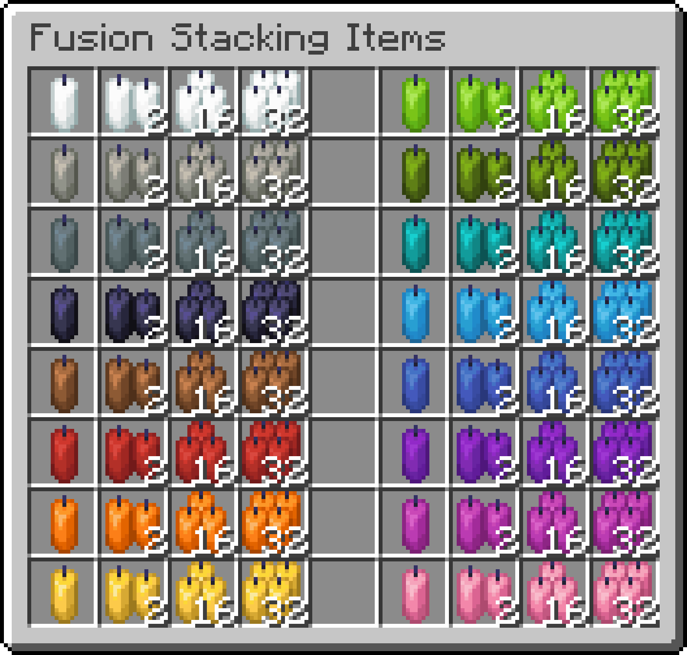 Fusion Stacking Items - Gallery - Minecraft Resource Packs - CurseForge