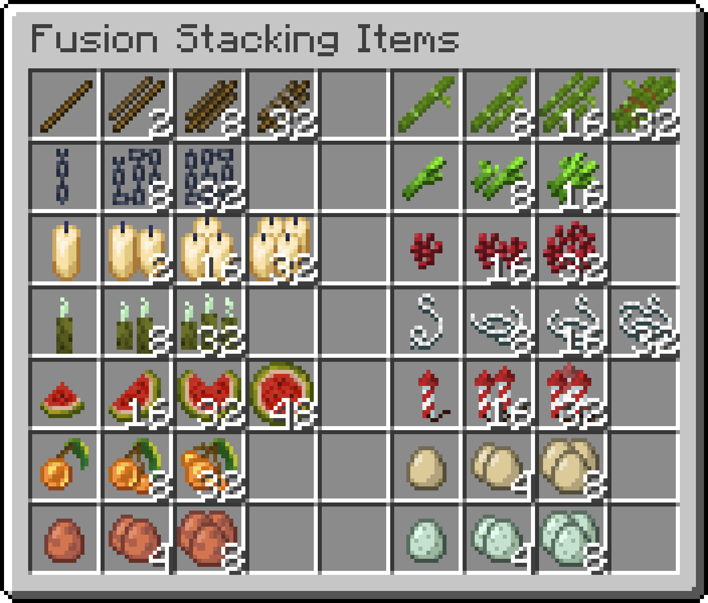 Fusion Stacking Items - Gallery - Minecraft Resource Packs - CurseForge