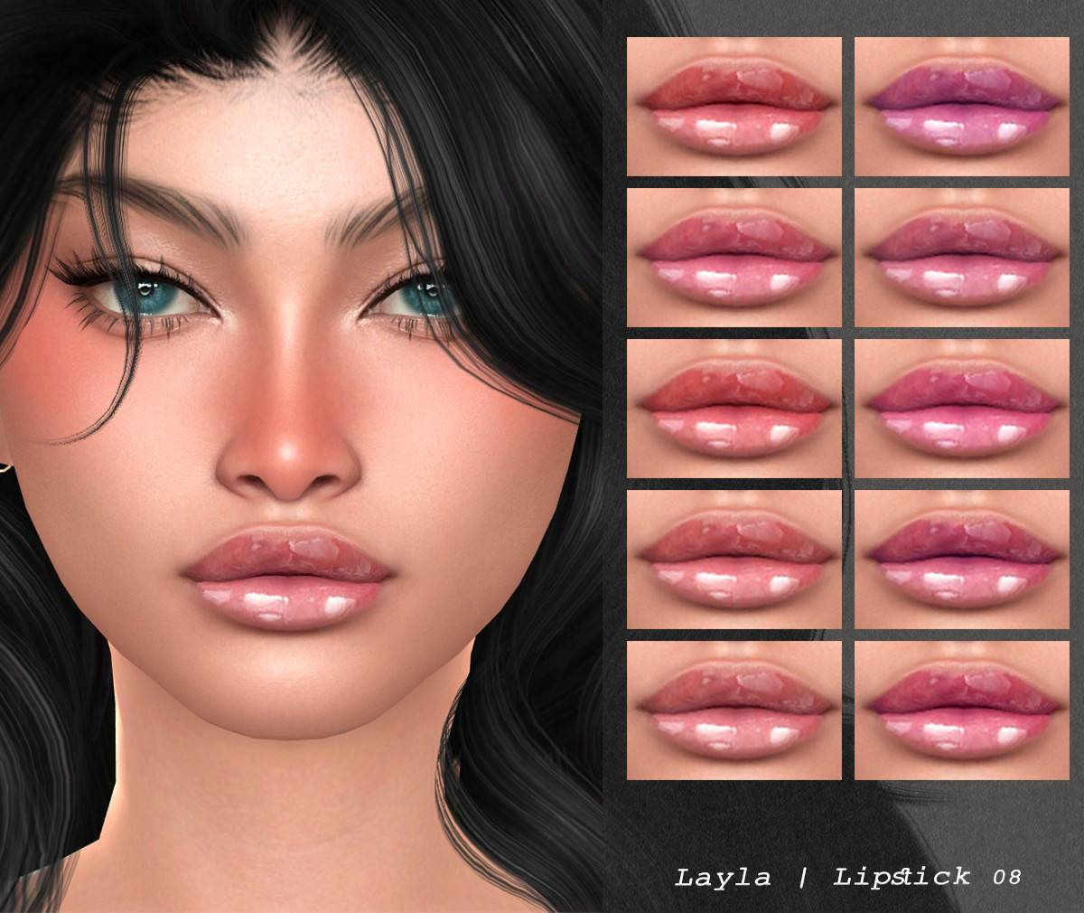 Layla - Lipstick L08 - The Sims 4 Create a Sim - CurseForge