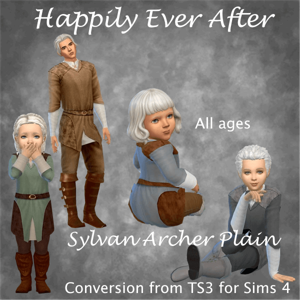 Happily Ever After - Sylvan Archer Outfit Plain - Gallery - The Sims 4 ...