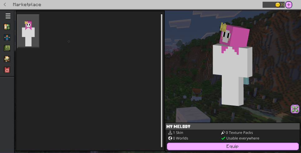 [NEW] Kawaii My Melody Skin - Gallery - Minecraft Bedrock Skins ...