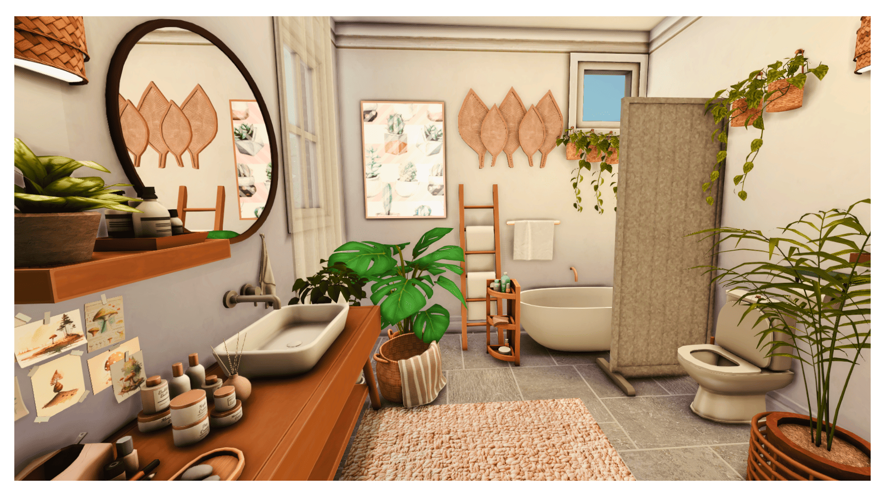 Leaf & Clay Bathroom - Gallery - The Sims 4 Rooms / Lots - CurseForge