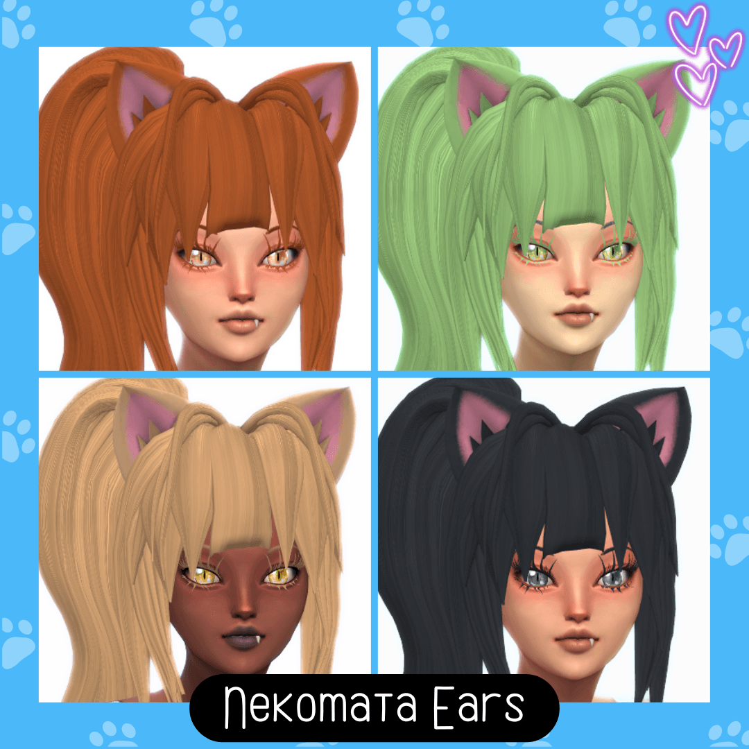 [JBTN] Nekomata Ears - Gallery - The Sims 4 Create a Sim - CurseForge