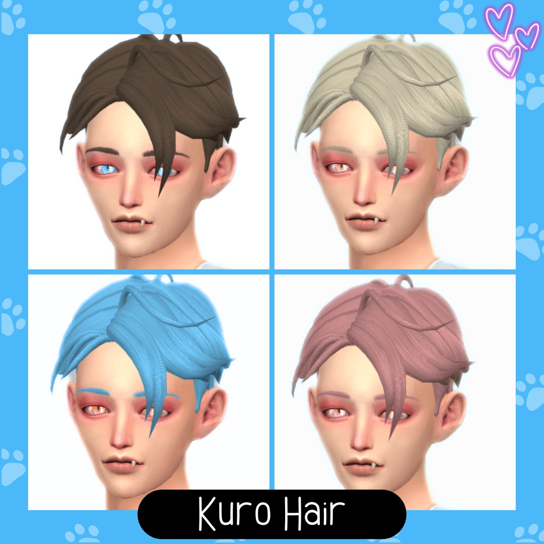 [JBTN] Kuro Hair - Gallery - The Sims 4 Create a Sim - CurseForge