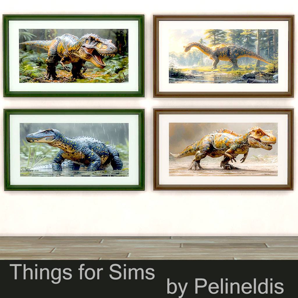 Dinosaurs Paintings - Gallery - The Sims 4 Build / Buy - CurseForge