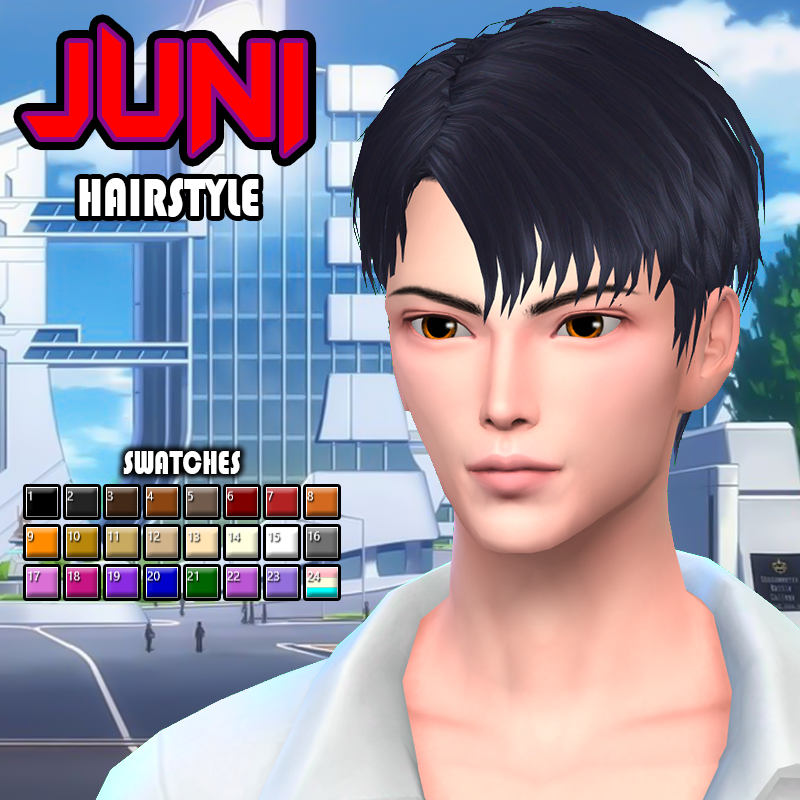 Juni hairstyle by Jochi - Gallery - The Sims 4 Create a Sim - CurseForge