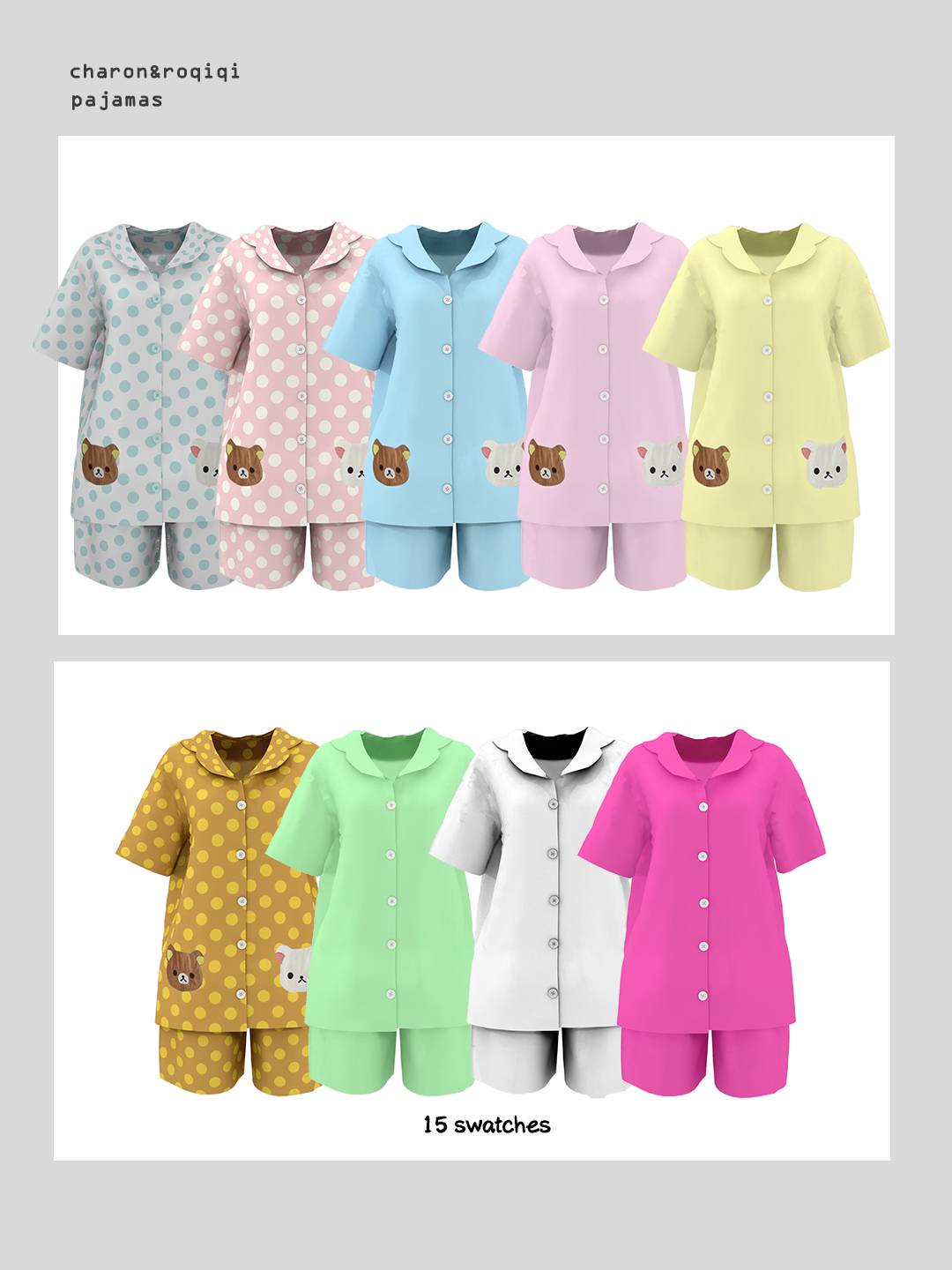 [charon&roqiqi]Rilakkuma Pajamas - Gallery - The Sims 4 Create a Sim ...