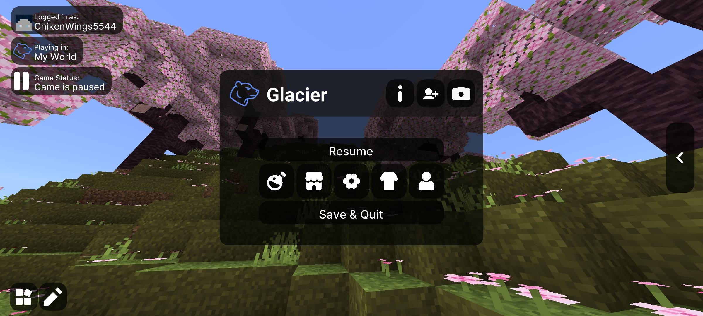 Glacier Client V5 - Gallery - Minecraft Bedrock Texture Packs - CurseForge