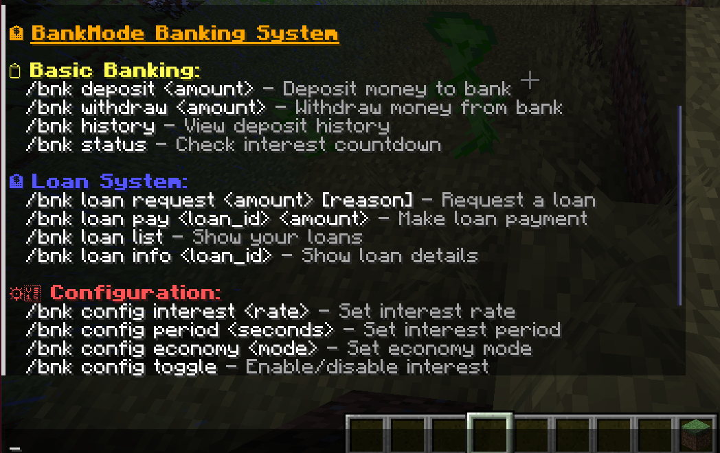 BnkSystem - Gallery - Minecraft Bukkit Plugins - CurseForge
