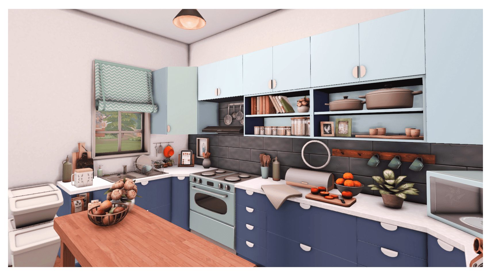 Millennial Blue Kitchen - Gallery - The Sims 4 Rooms / Lots - CurseForge