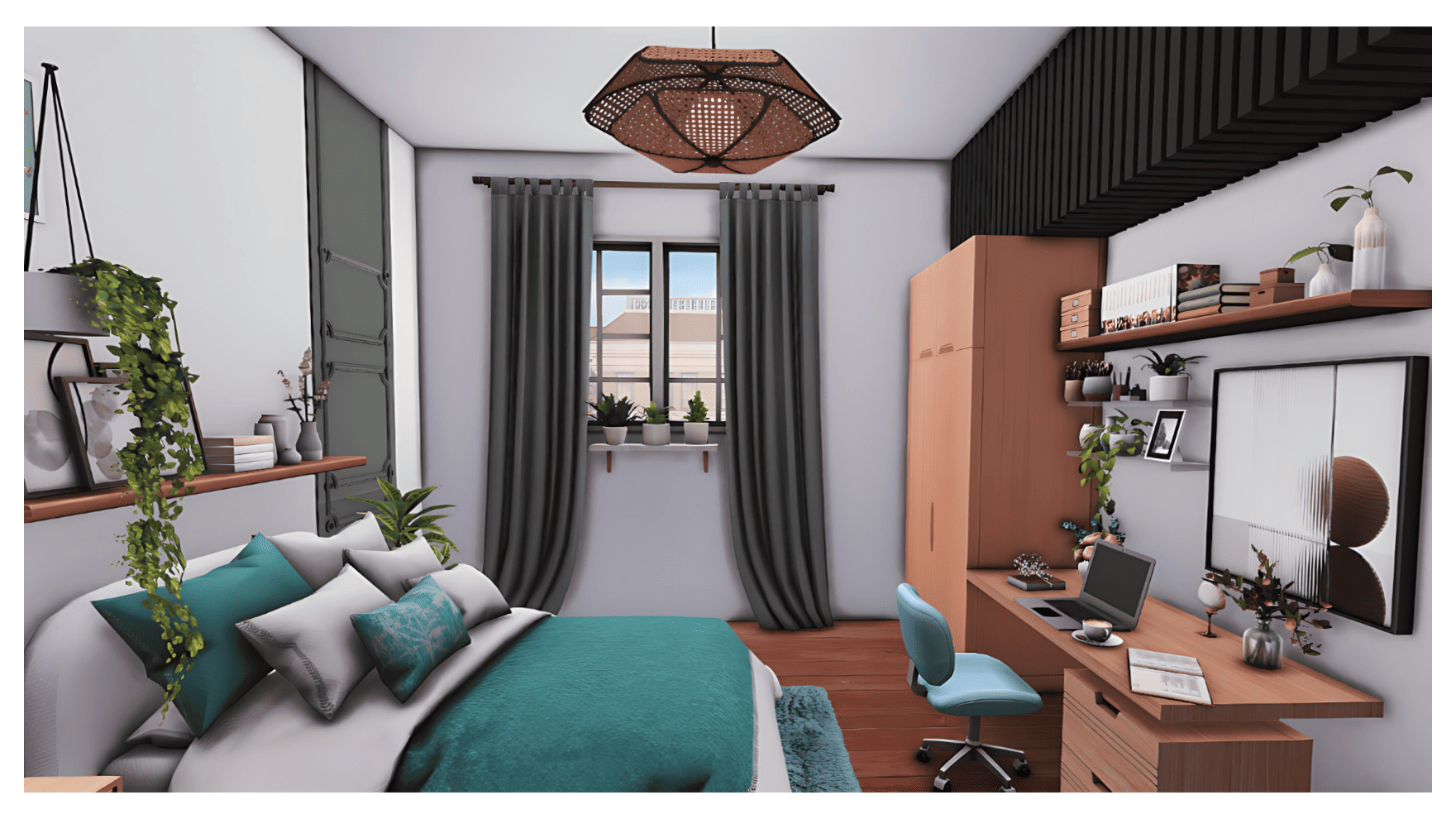 Modern Millennial Bedroom Retreat - Gallery - The Sims 4 Rooms / Lots ...