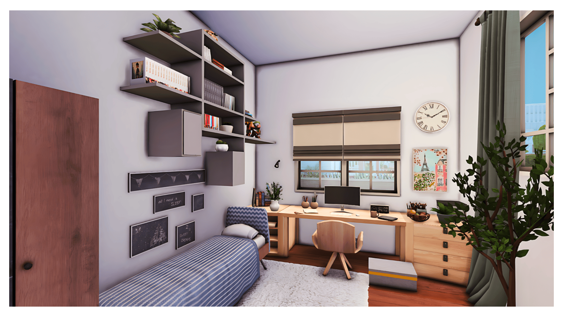 Millennial Cozy Bedroom - Gallery - The Sims 4 Rooms / Lots - CurseForge
