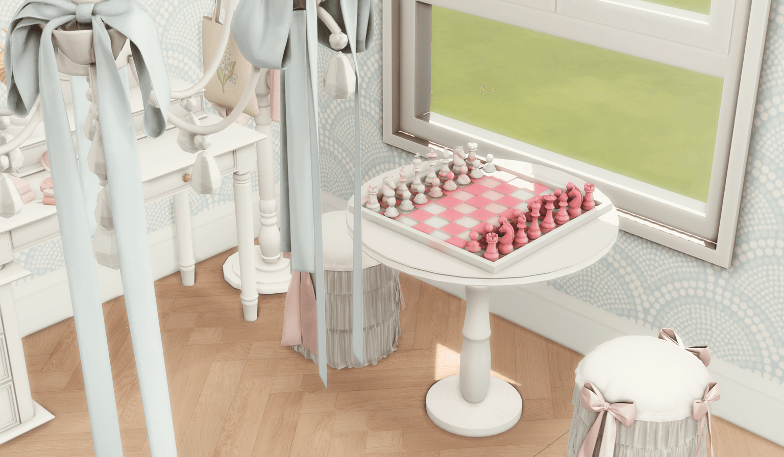 [LANA] 2508 chess table & chess override - Gallery - The Sims 4 Build ...