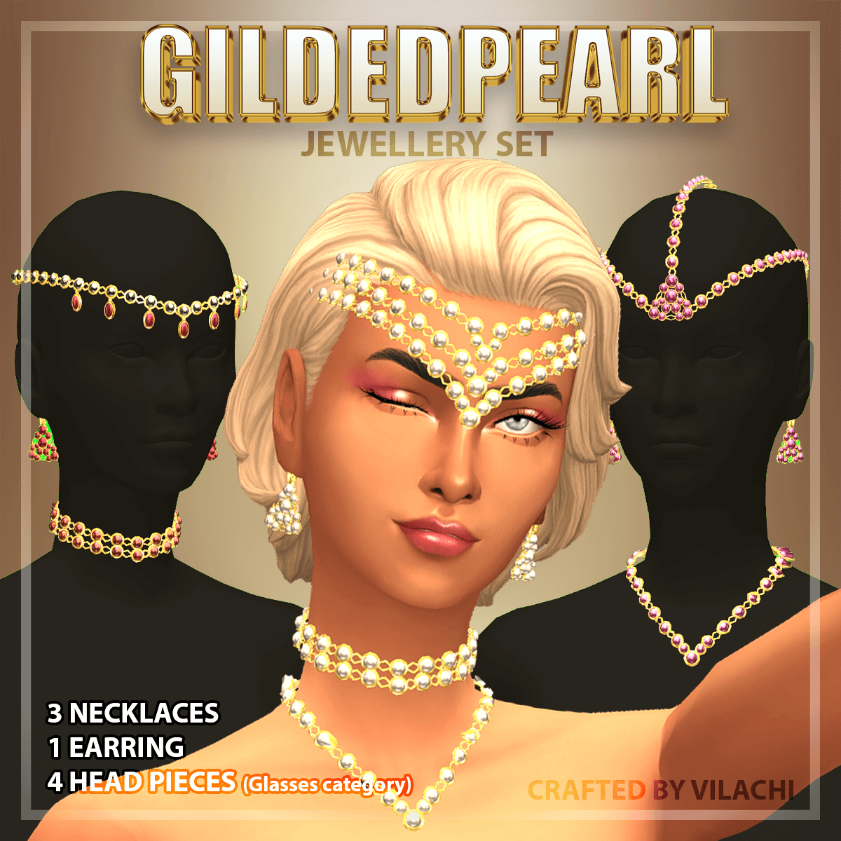 Vilachi - GildedPearl Jewellery Set - Gallery - The Sims 4 Create a Sim ...