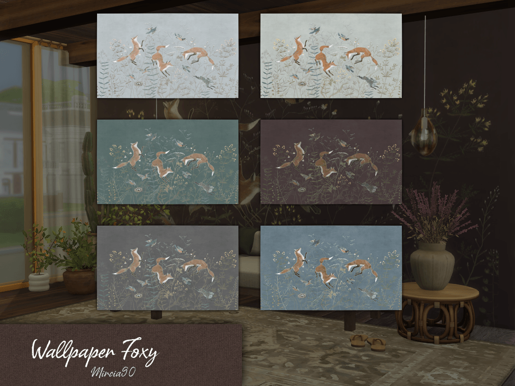 Wallpaper Foxy - Gallery - The Sims 4 Build / Buy - CurseForge
