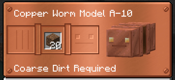Copper Worm - Gallery - Minecraft Mods - CurseForge