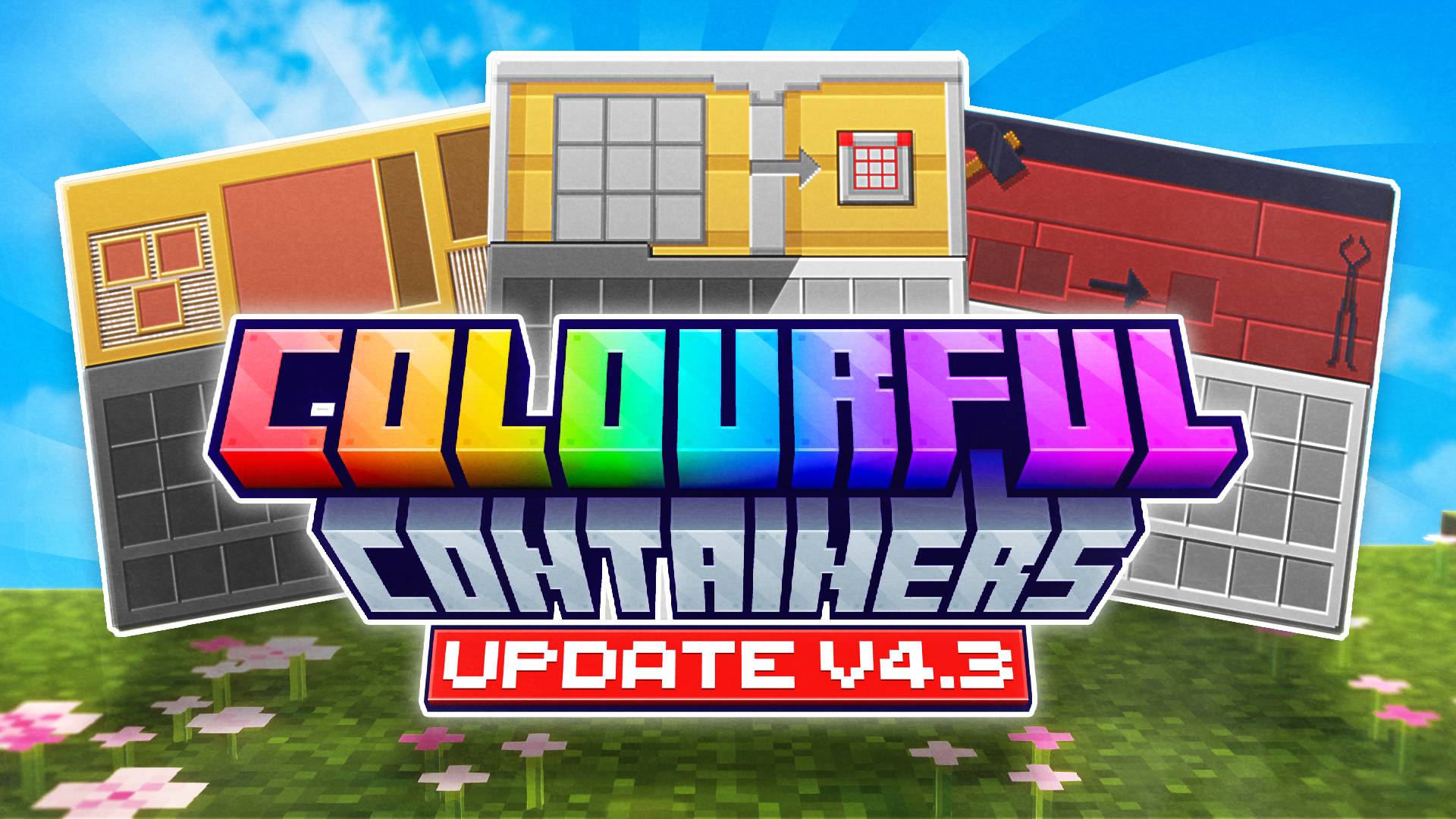 Colourful Containers BE | Minecraft PE Texture Packs