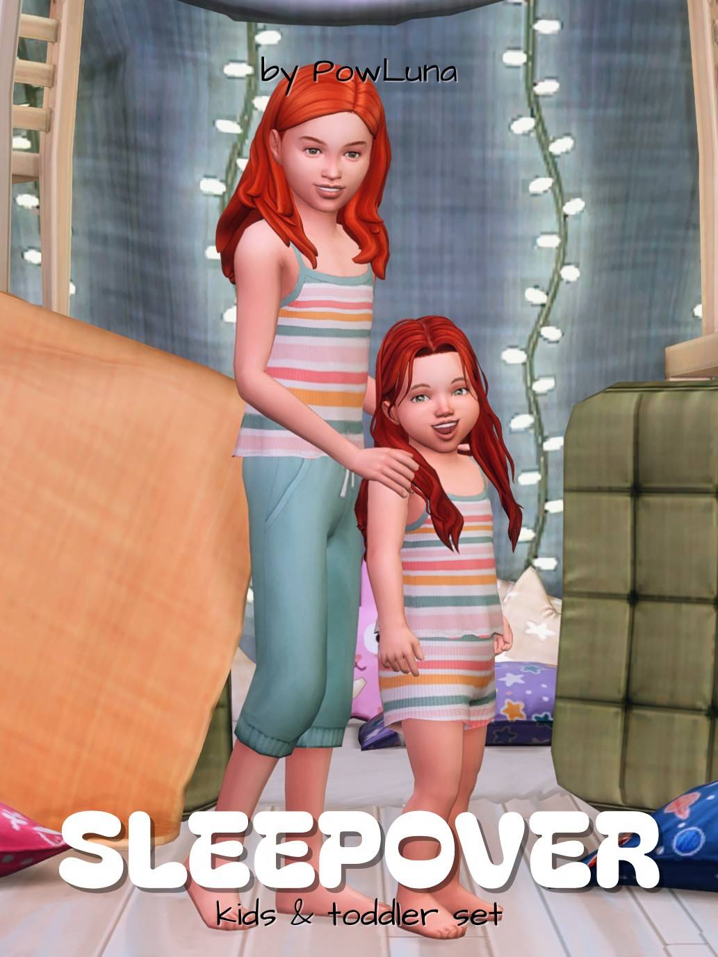 SLEEPOVER set - kids version - The Sims 4 Create a Sim - CurseForge