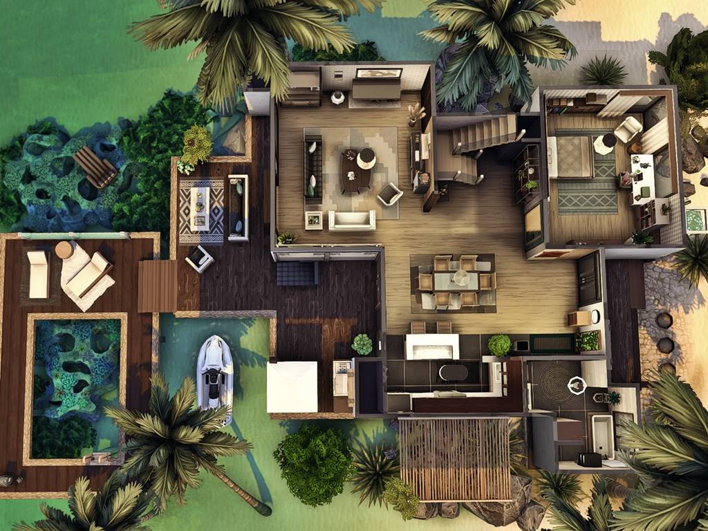 Seaside Jam - Gallery - The Sims 4 Rooms / Lots - CurseForge