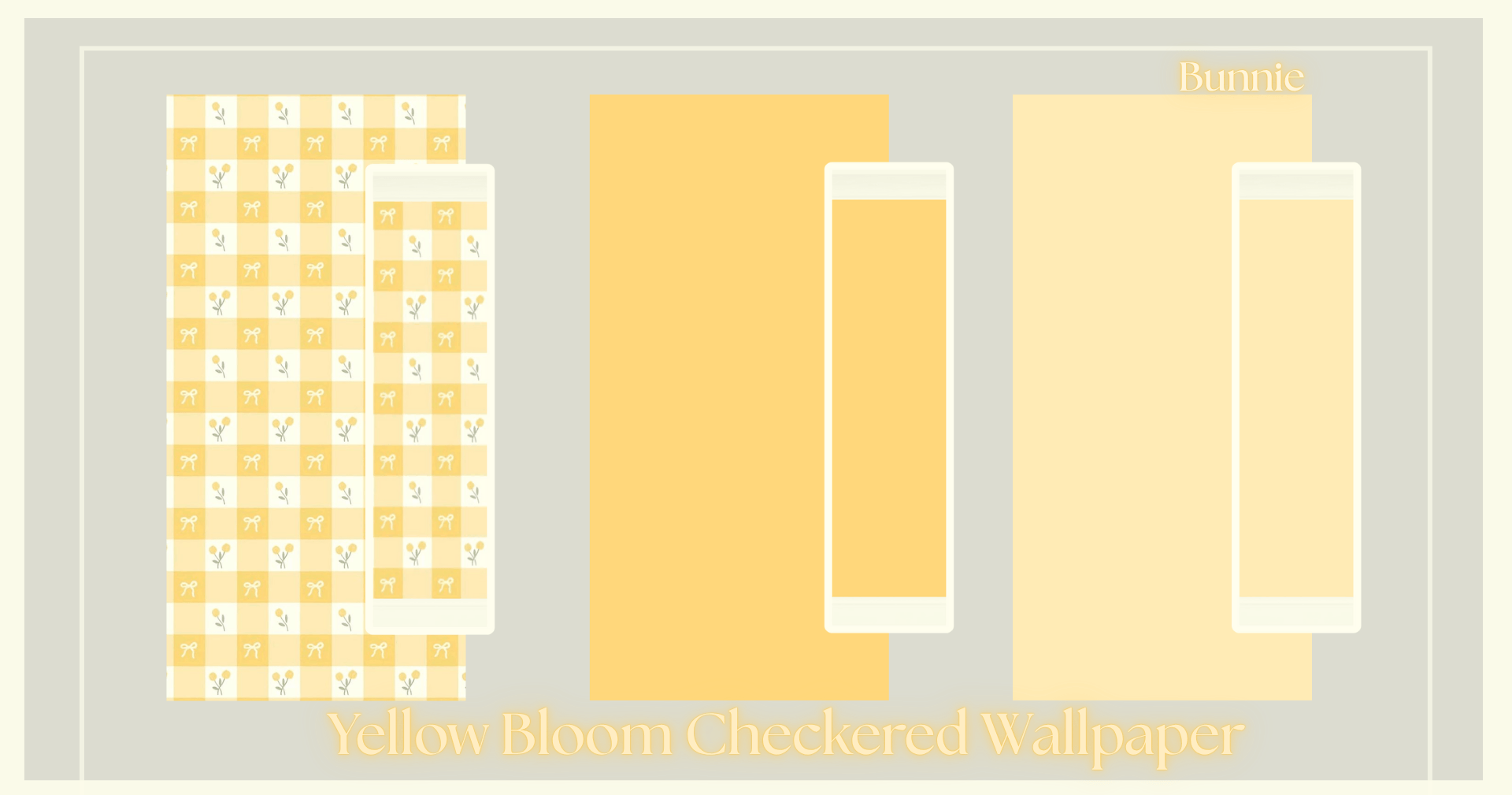 Yellow Bloom Checkered Wallpaper - Gallery - The Sims 4 Build / Buy ...