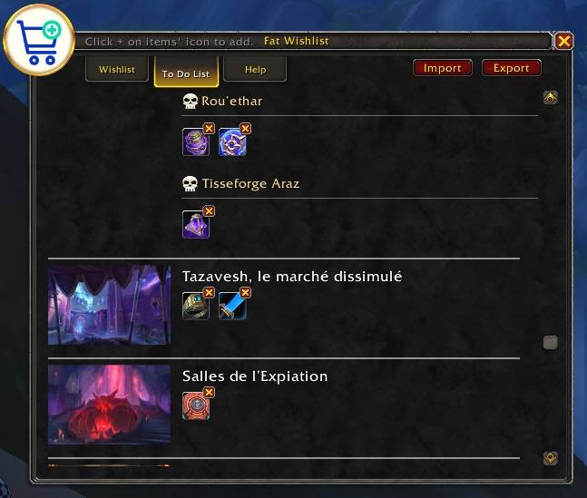 Fat Gear Items Wishlist - Gallery - World of Warcraft Addons - CurseForge