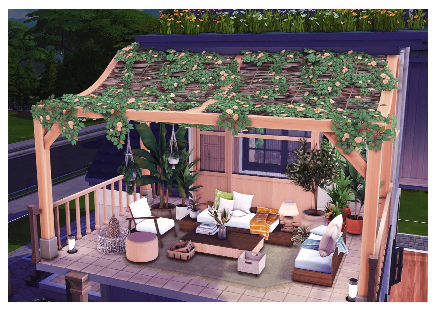 Blossom & Vine Pergola Retreat - Gallery - The Sims 4 Rooms / Lots ...