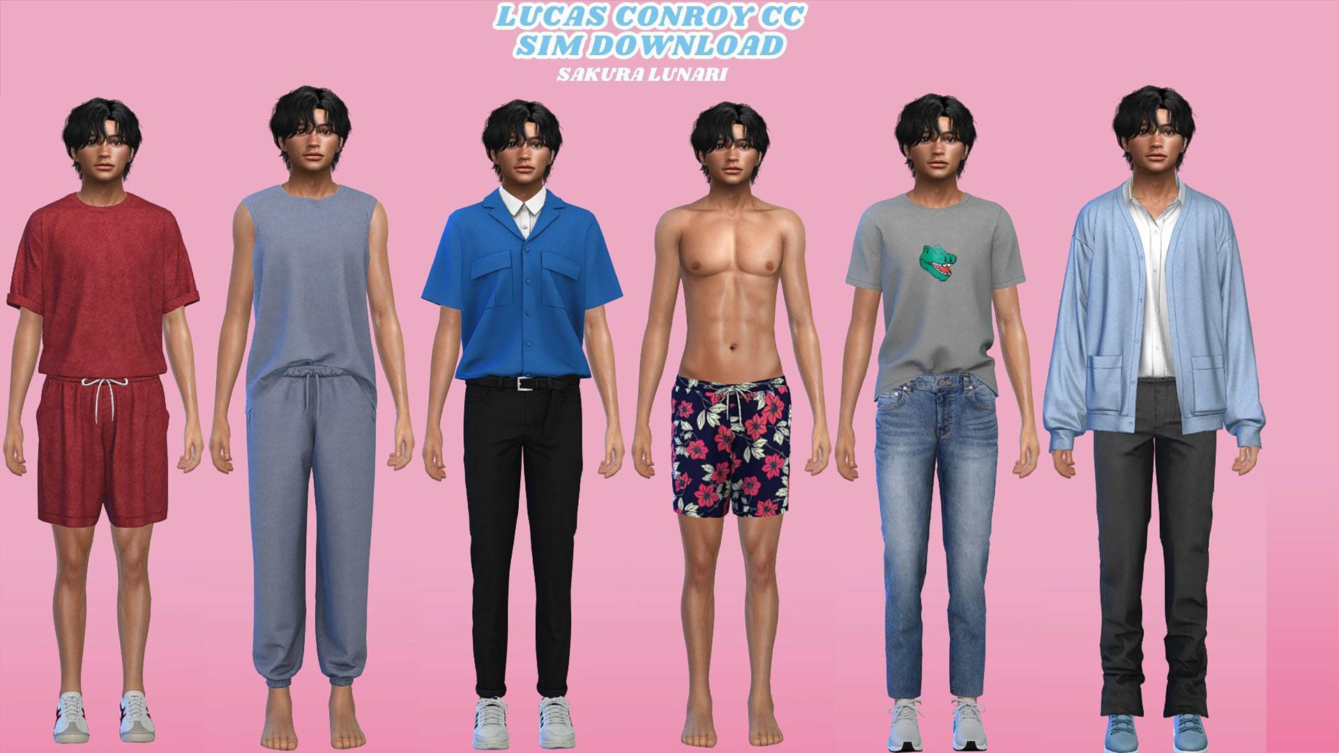 Lucas Conroy CC - The Sims 4 Sims / Households - CurseForge