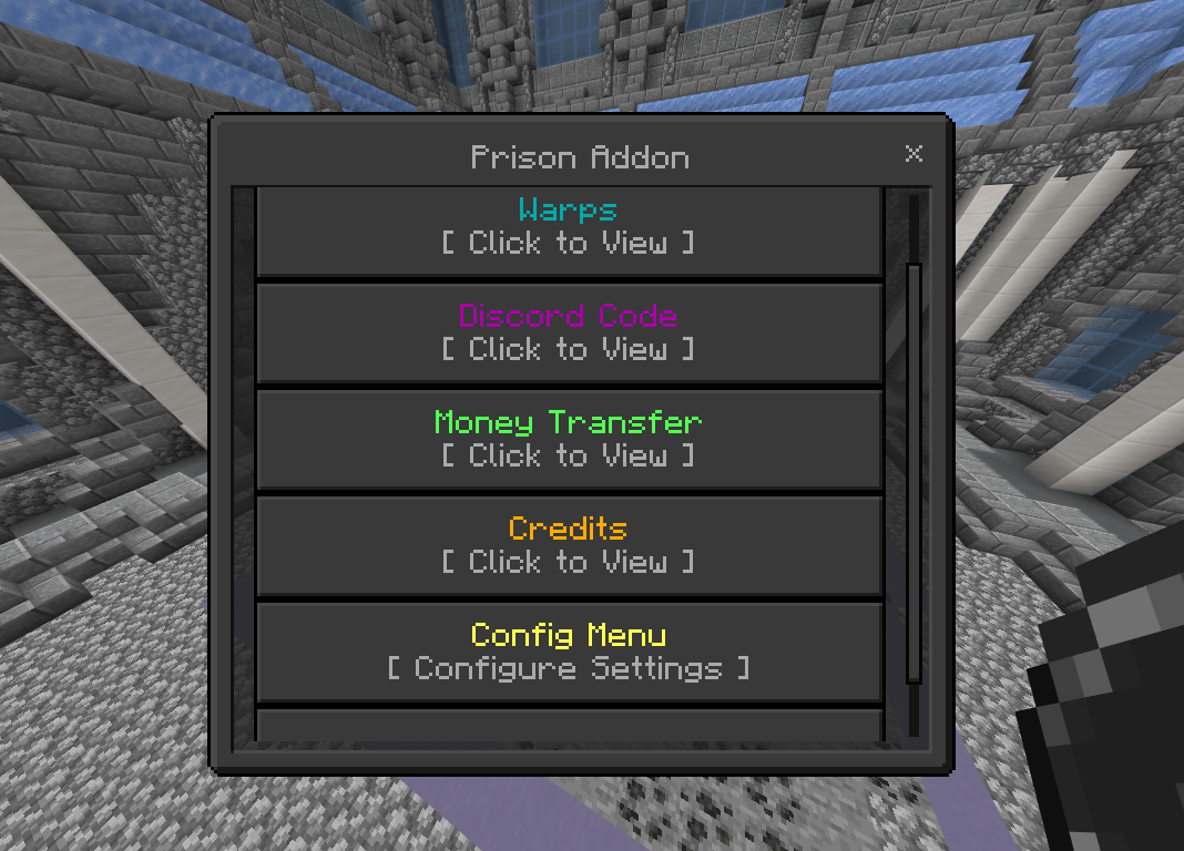 Prison addon - Gallery - Minecraft Bedrock Scripts - CurseForge