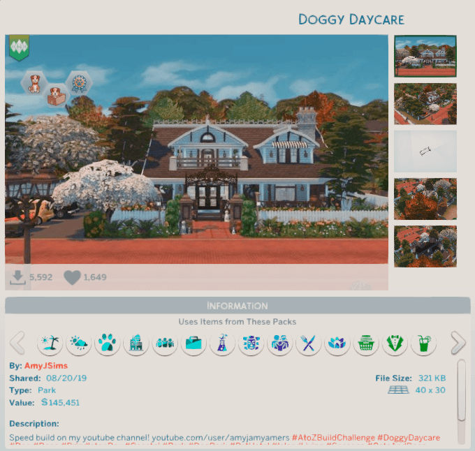 Planet Canine (Active Doggy Daycare Business) - Gallery - The Sims 4 ...
