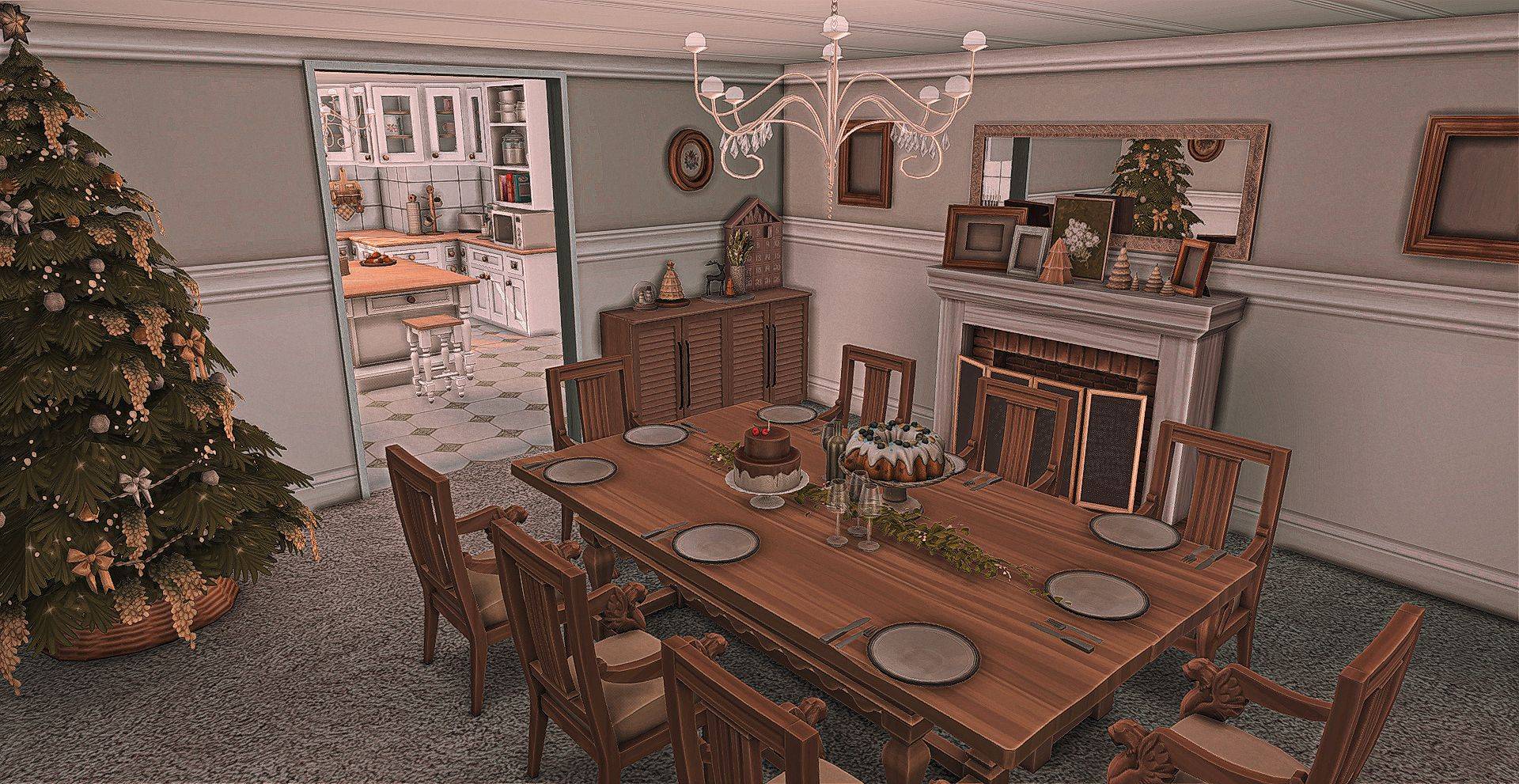 Cozy Cottage - Family Dining Room - Gallery - The Sims 4 Rooms / Lots ...