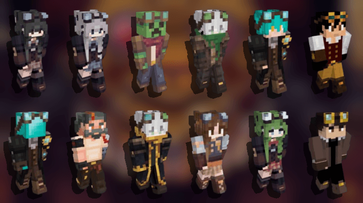SteamPunk Collection - Gallery - Minecraft Bedrock Skins - CurseForge