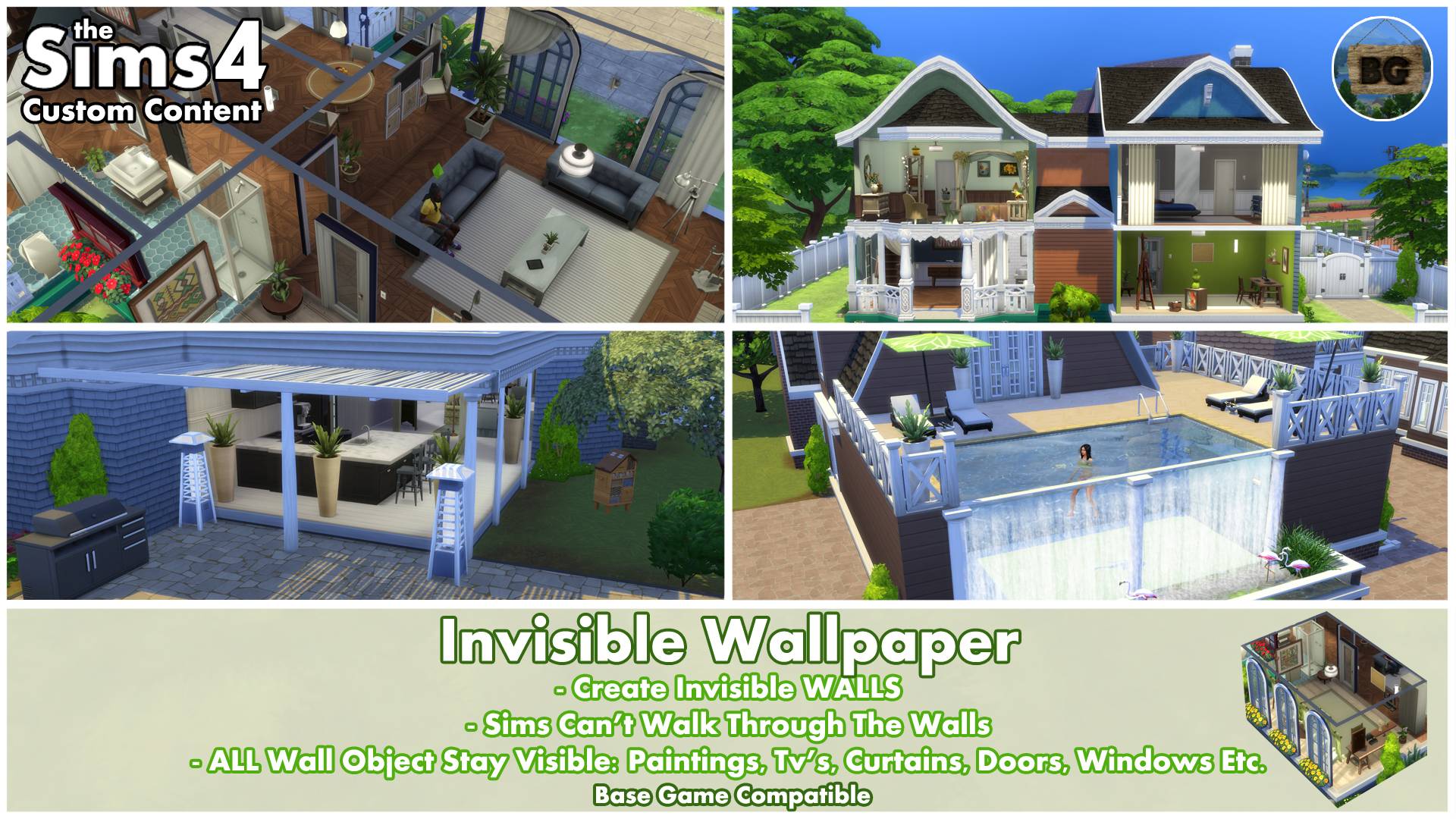 Invisible Wall ~ Wallpaper - The Sims 4 Build / Buy - CurseForge