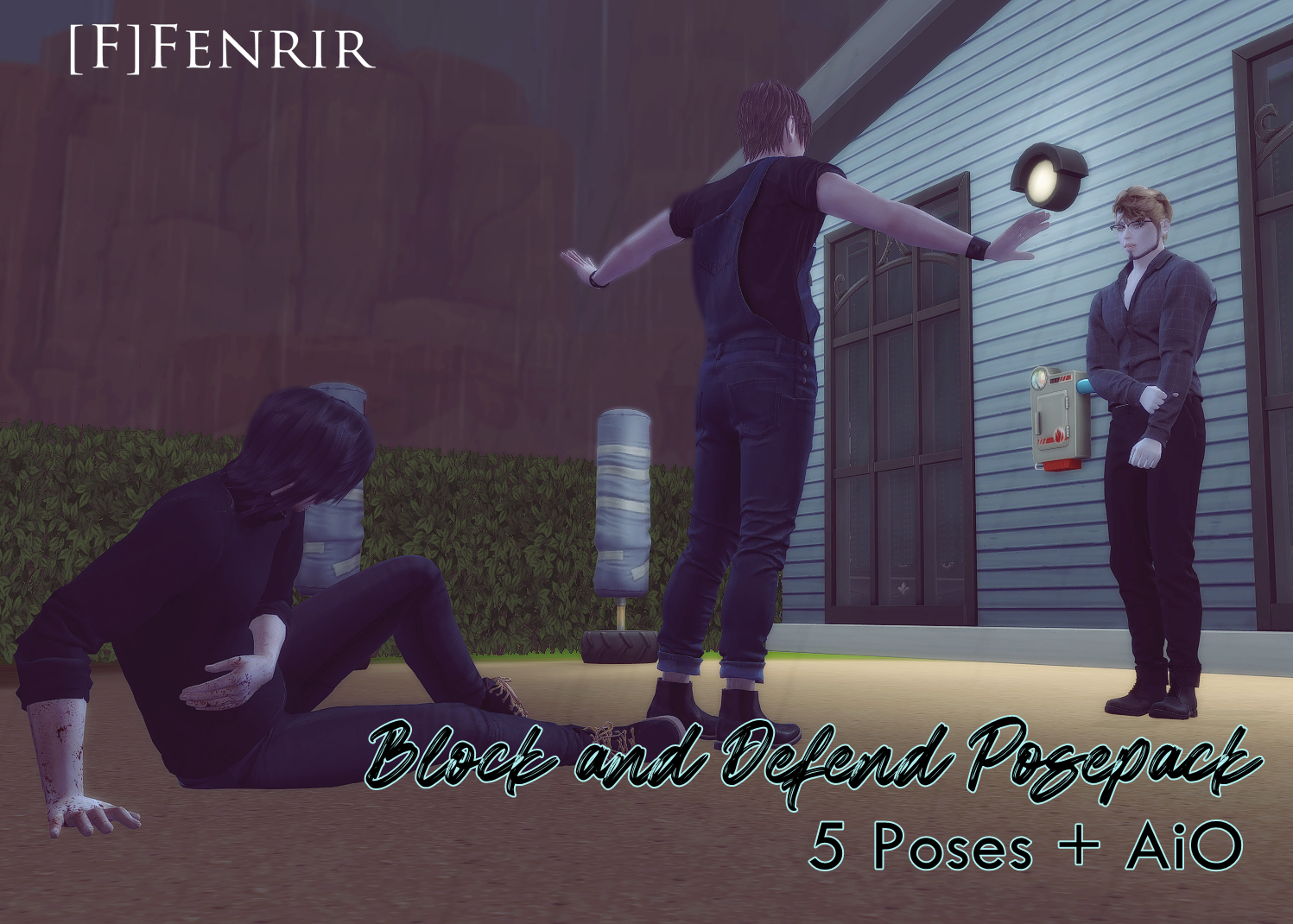 [F] Block and Defend Posepack - The Sims 4 Mods - CurseForge