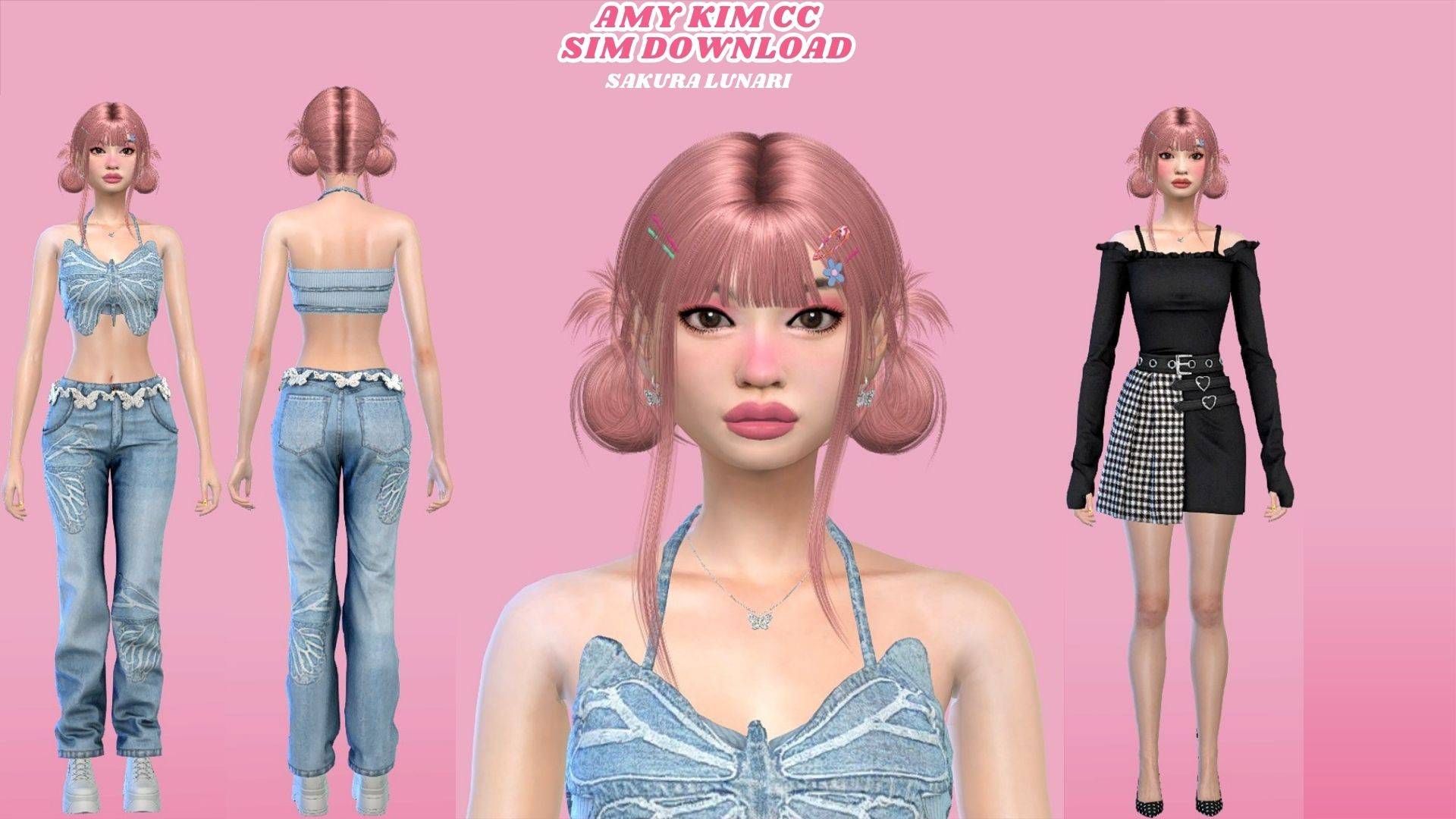 Amy Kim CC - The Sims 4 Sims / Households - CurseForge